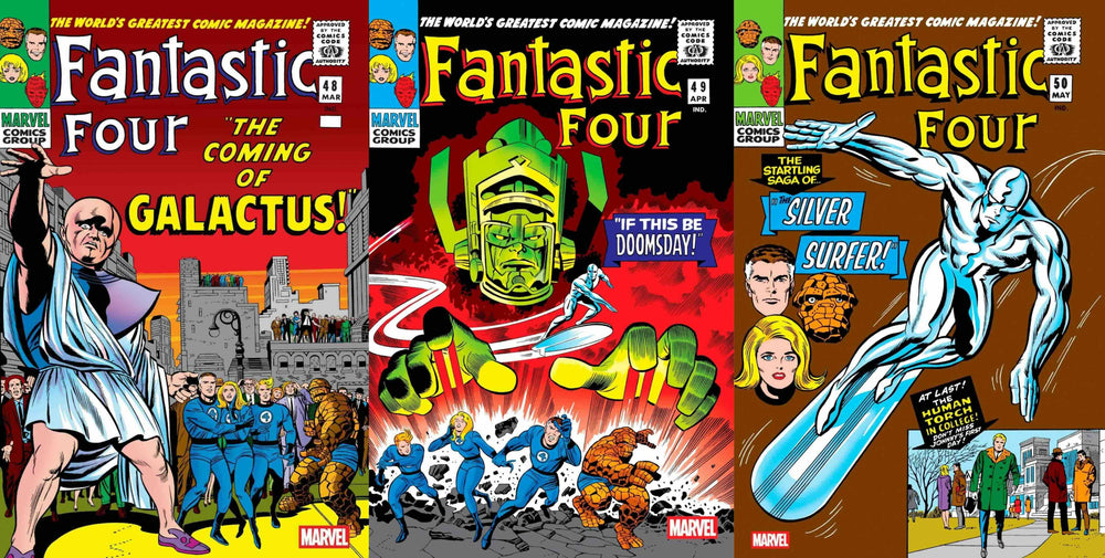 Fantastic Four #48 49 50 Facsimile Edition Set - The Galactus Trilogy