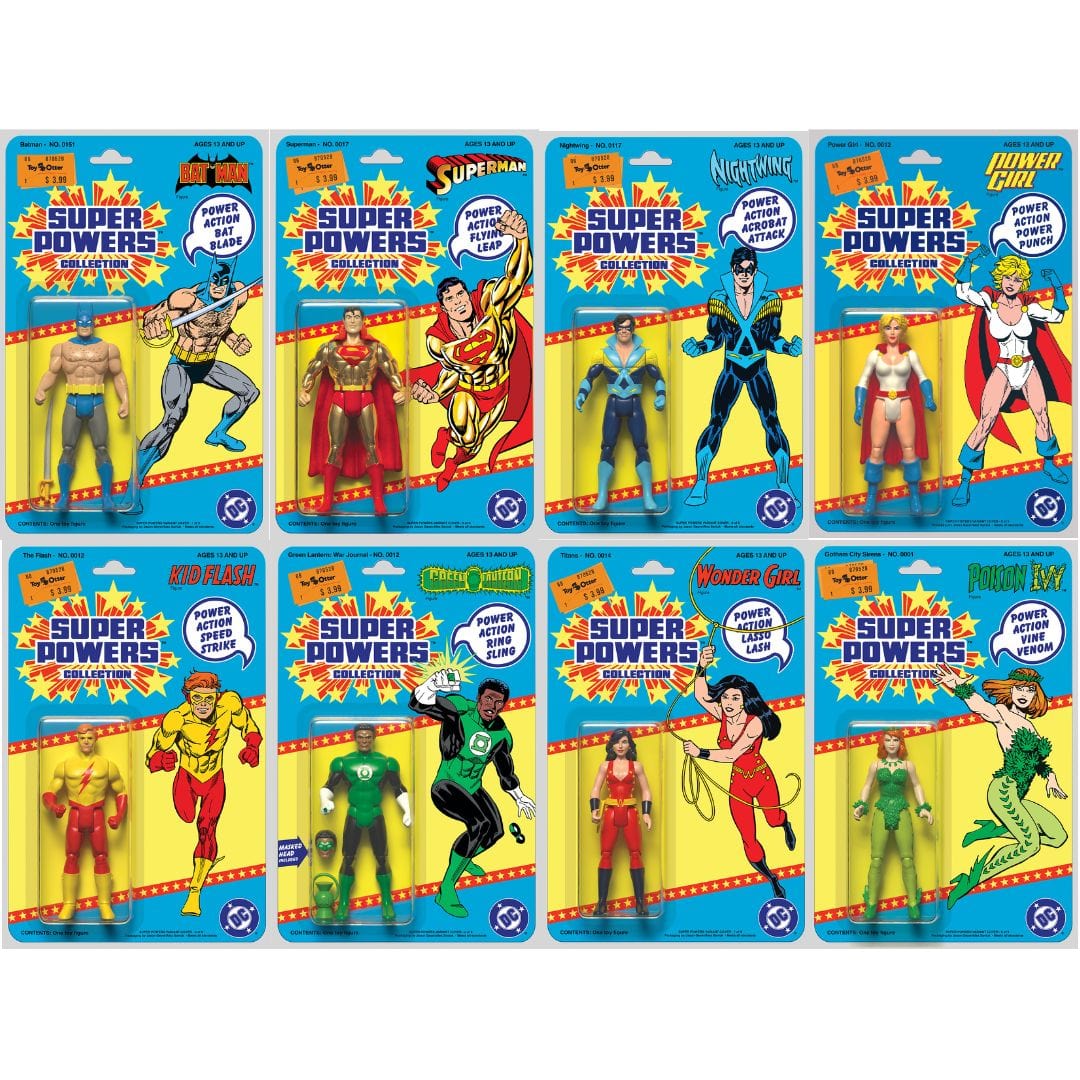 DC Super Powers Card Stock Variant Complete Set Of 8 Comic Books